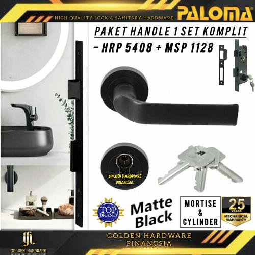 Jual PAKET HANDLE KUNCI TARIKAN GAGANG PINTU RUMAH LOCK SET HITAM BLACK ...