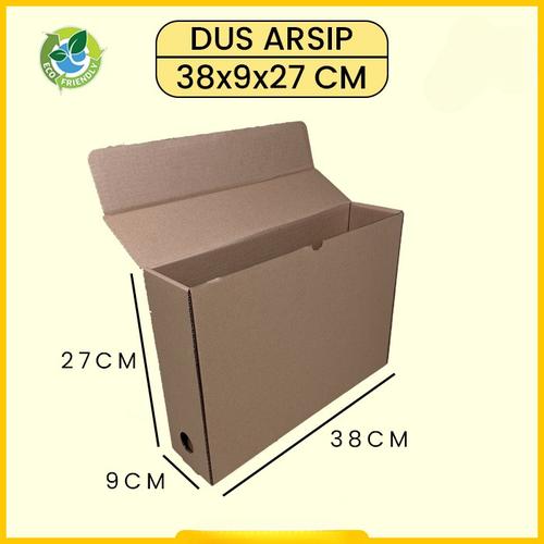 Jual box arsip file 38x9x27cm kardus arsip dokument dus ordner coklat polos - Jakarta Timur ...
