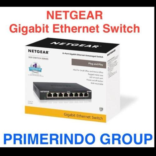 Jual NETGEAR GS308 Gigabit Ethernet Unmanaged Switch 8 Port - Kota ...