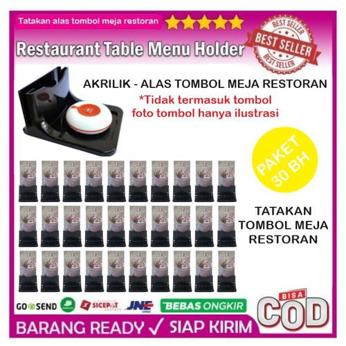 Jual 30 Tatakan tombol meja restoran - Alas bel tombol panggil pelayan ...
