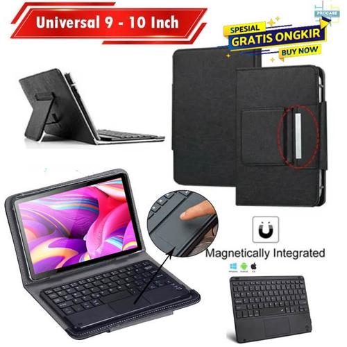 Jual Advan Tab A10 10.1 Flip Case Keyboard Touchpad Casing Book Cover ...