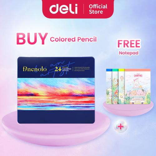 Jual Deli Colored Pencil Pensil Warna 24 36 48 72 Warna Hybrid Tech ...