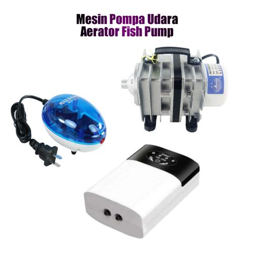 Jual Mesin Pompa Udara Airator Akuarium Aerator Fish Tank Aquarium AC ...