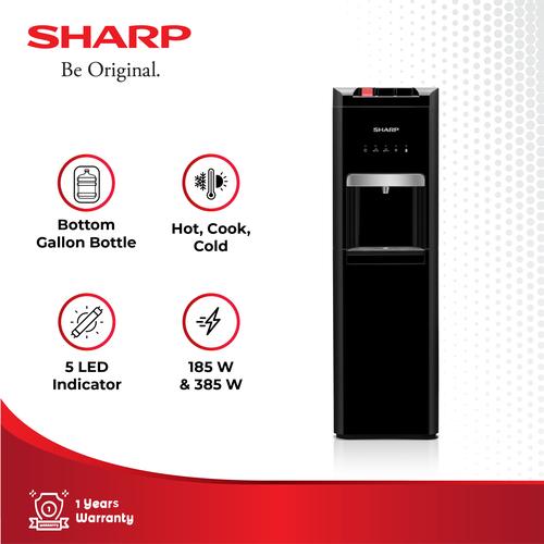 Promo Sharp Dispenser Bottom SWD-66EHL-BS Black Silver / Dispenser ...