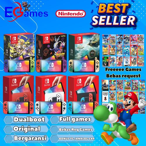 Jual Nintendo Switch CFW OLED FREE GAMES BEBAS PILIH NEON ZELDA POKEMON ...