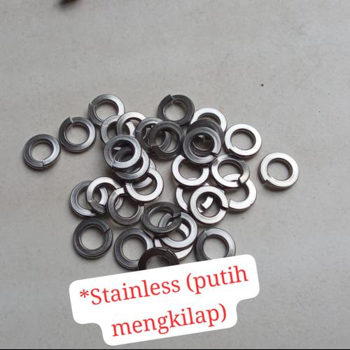 Jual Ring per Stainless Spring Washer berbagai ukuran M3 M4 M5 M6 M8 ...