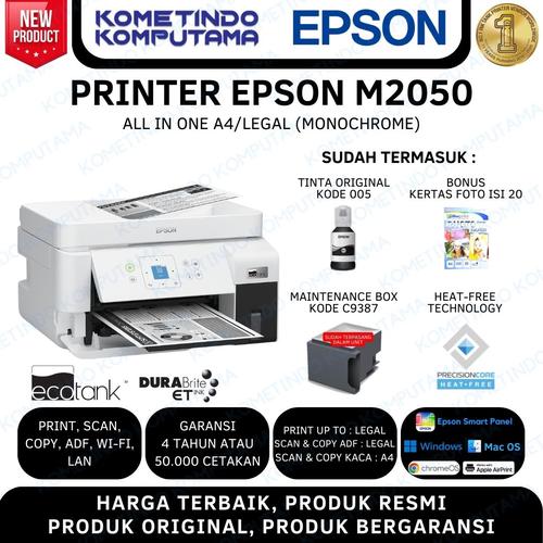 Jual M2050 Printer Epson M-2050 Monochrome Print Scan Copy ADF Wifi ...