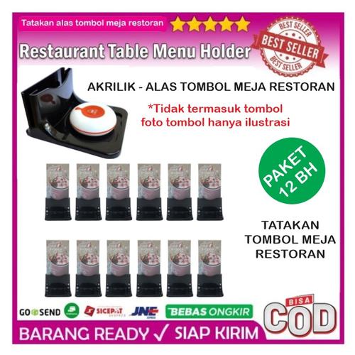 Jual 12 Tatakan tombol meja restoran - Alas bel tombol panggil pelayan ...