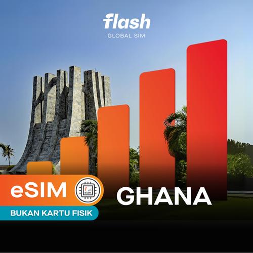 Jual eSIM Ghana Flash Global SIM Internet eSIM - 1GB- 7 Hari - Jakarta Selatan - Flash Global ...