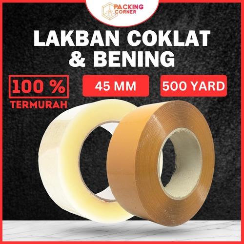 Jual OPP Lakban Jumbo 2 inch Super 45mm 500yard 500 yard 300 Meter 300M ...