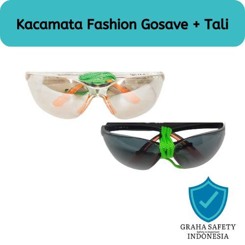 Jual Kacamata Fashion / Kacamata Safety Gosave + Tali - Clear - Jakarta ...