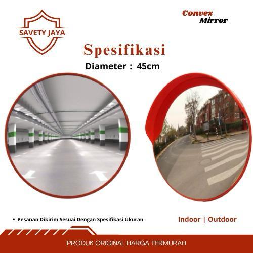 Jual Convex Mirror Kaca Cermin Cembung 45 cm Outdoor Simpang Jalan ...