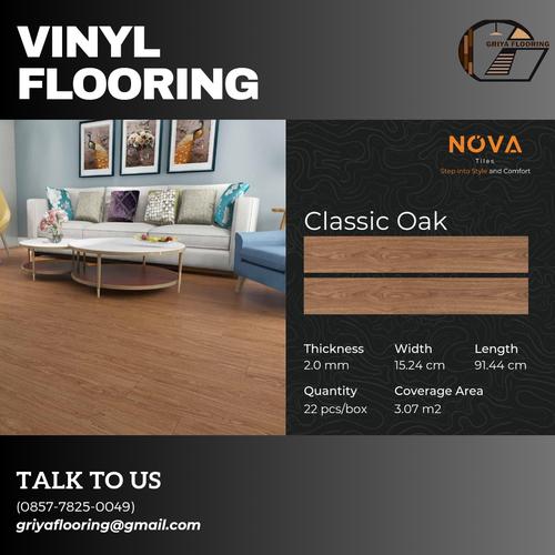 Jual vinil lantai 2 mm NOVA tiles classic oak motif kayu/box - Jakarta Timur - Griya Flooring ...