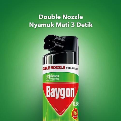 Jual Baygon aerosol 600 Ml obat nyamuk semprot spray / 200 Ml - Cherry ...