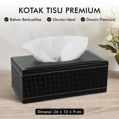 Jual KOTAK TISU PREMIUM KULIT SINTETIS BOX TEMPAT TISSUE WADAH TISSU ...