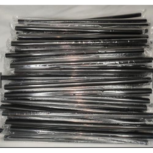 Jual Sedotan Steril 20 cm ada Plastik satuan Hitam 1 pak isi 250 pcs ...