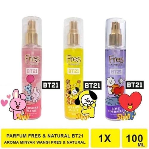 Jual Fresh & Natural Spray Cologne 100ml BT21 Collection - Pink ...