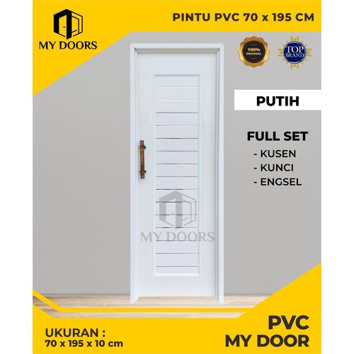 Jual Pintu Kamar Mandi PVC Full Panel Minimalis Dengan Handle Hewah ...