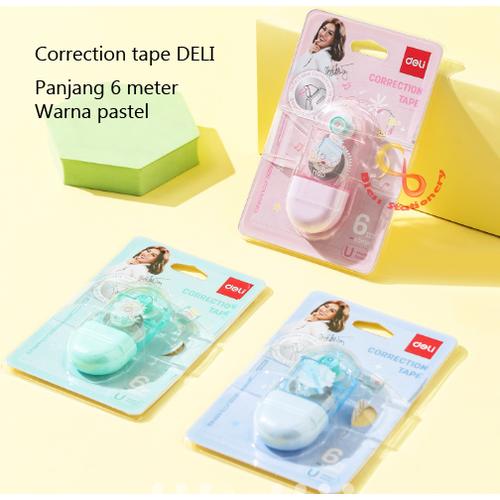 Jual DELI Tipex kertas 6m Correction tape tipx tip-ex tip-x tipe x ...