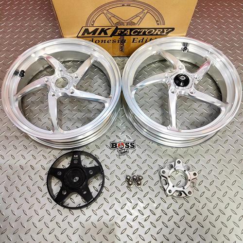 Promo Velg MK Factory MK4 Silver 12" Front & Rear Vespa Sprint Prima ...