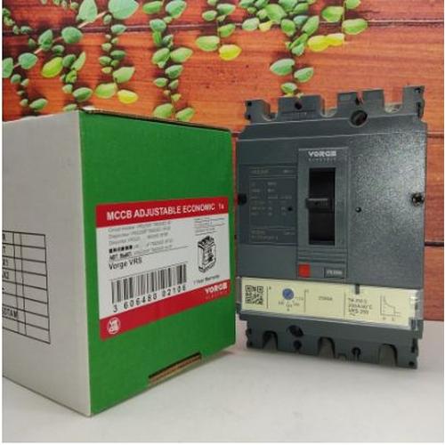 Jual MCCB Breaker adjustable VORGE VRS250F 3P 250A 200A 3Pole 3Phase setara CVS250F 3 P 3 Pole 3 ...