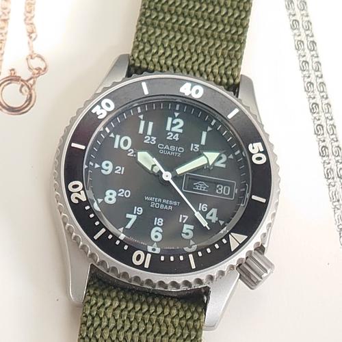 Jual Casio Quartz MD 707 Model Military Diver Japan 20 bar - Kota ...