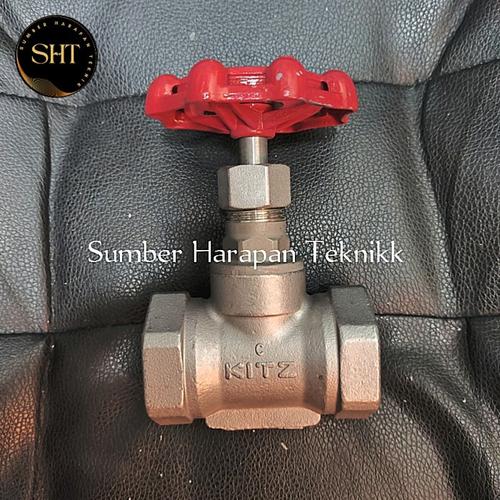 Jual Globe Valve kitz Stainless SS304 10K Drat 1-1/2" Inch / DN40 Class ...