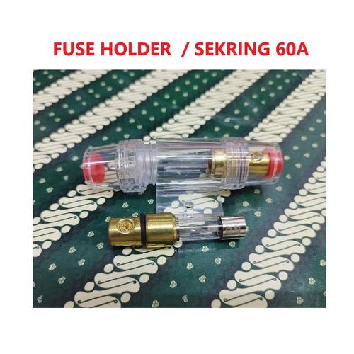 Jual FUSE BOX AUDIO 60A / FUSE HOLDER AUDIO MOBIL / SEKRING 60A ...