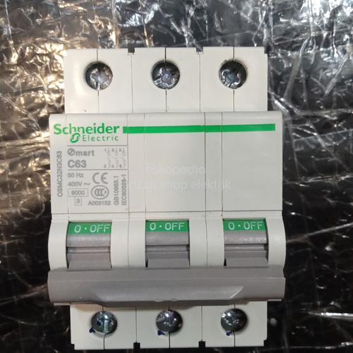 Jual MCB SCHNEIDER SMART 3P 50A, 63A 6KA ORIGINAL - 63A - Jakarta Pusat - arizan shop elektrik ...