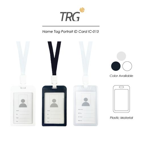 Jual TRG Name Tag Portrait ID Card Clear Lanyard Transparan IC-013 ...
