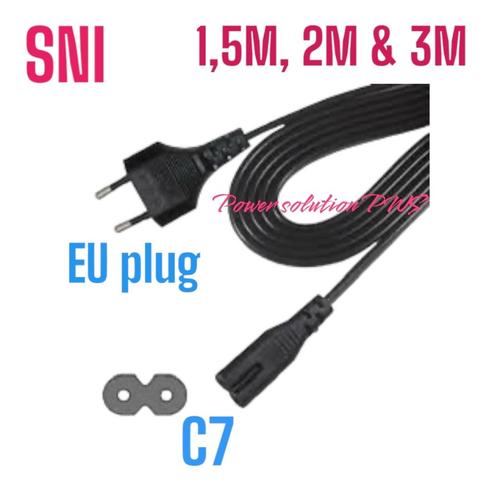 Jual Kabel power angka 8 cord c7 sni 3Meter kabel listrik radio led ...