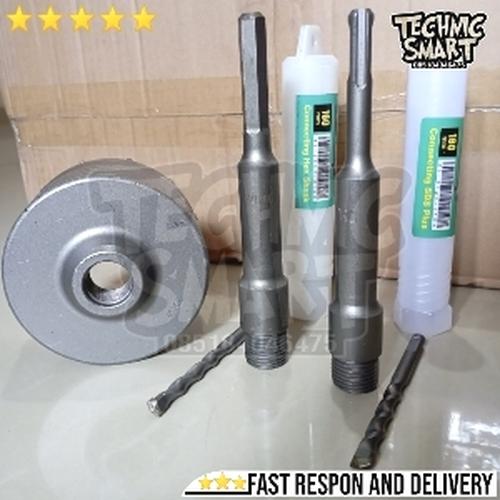 Jual mata bor coring 2in 3in 4 in 5 in plus sambungan sds and hex shank ...