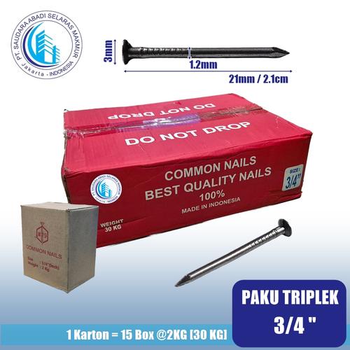 Jual Paku Triplek 2 CM | Paku Kayu 2 CM | Paku Seri Kecil 2 CM | 3/4 ...