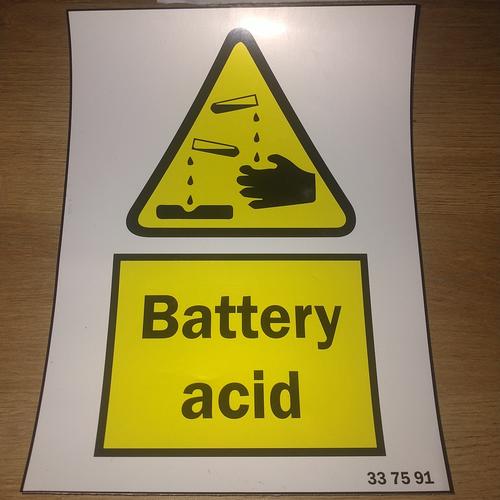Jual IMPA 337591 hazard sign - Battery acid - Kota Depok - IMO SAFETY ...