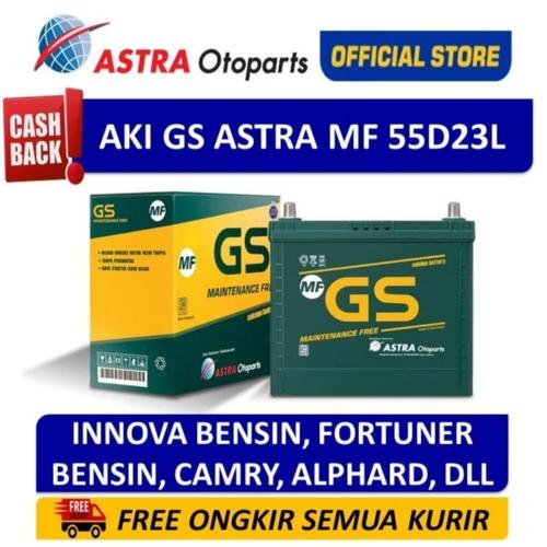 Jual Aki GS MF 55D23L / KERING 55d23l 12v 60ah aki Serena - Kab. Bekasi - NARONI SHOP | Tokopedia
