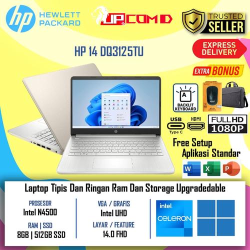 Jual Laptop Hp 14S DQ INTEL N4500 16GB 512GB Ssd 14" Backlight ...