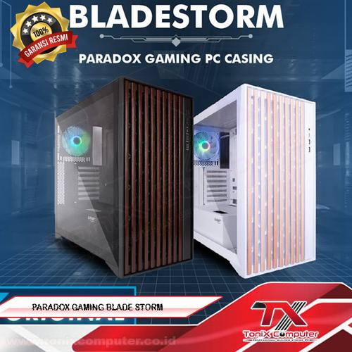 Promo PARADOX GAMING BLADE STORM | Aesthetic PC Case - Hitam Cicil 0% ...