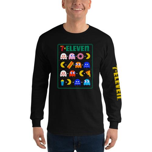 Jual Kaos 7 eleven seven eleven pacman arcade mark hoppus blink 182 ...