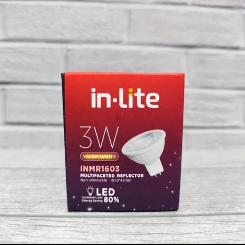 Jual INLITE / IN-LITE LED 3W 3 WATT WARM WHITE 3000K MR16 INMR1603 IN ...