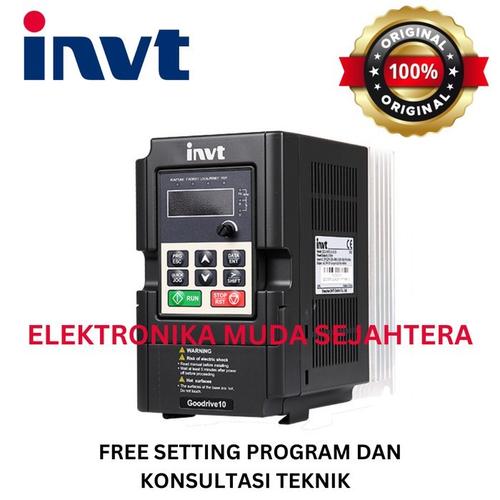 Jual INVERTER INVT GD10-2R2G-4-B / 2.2KW / 3HP / 380V / 3 PHASE / VFD - Jakarta Barat ...