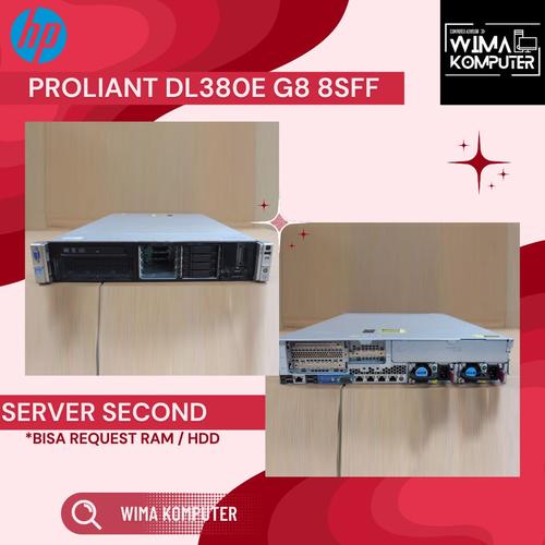Jual SERVER SECOND HP DL380E G8 8SFF SAS 300GB - 2xE5-2440V2 16C, 64GB ...