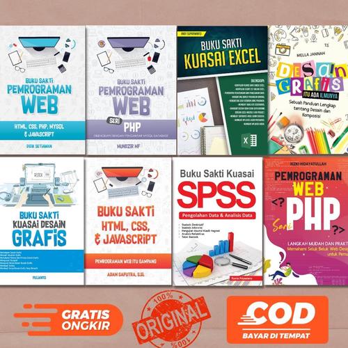 Jual Buku Sakti Pemrograman Web - Buku Sakti Kuasai Desain Grafis - Buku Sakti Kuasai Excel ...