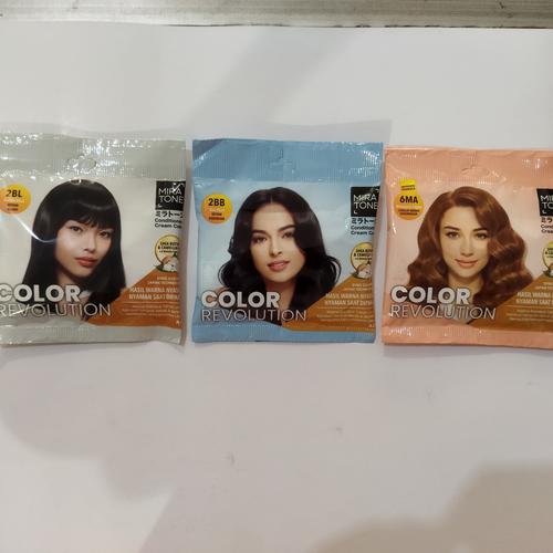 Jual miratone conditioning cream color cat rambut sachet - 6MA Mahogany ...
