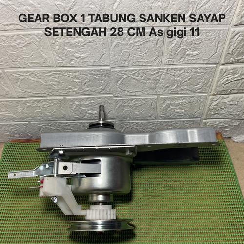 Jual GEAR BOX 1 TABUNG SANKEN SAYAP SETENGAH 28 CM As gigi 11 - Kota ...