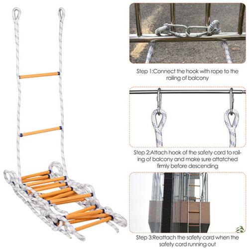 Jual Tangga Tali Darurat Kapal/15 Meter Tangga Tali Kapal/Escape Ladder ...