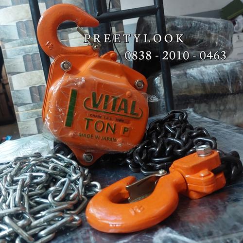 Jual Takel 1 Ton x 3 5 7 10 Meter Chain Block Vital VP5 Alat Angkut ...