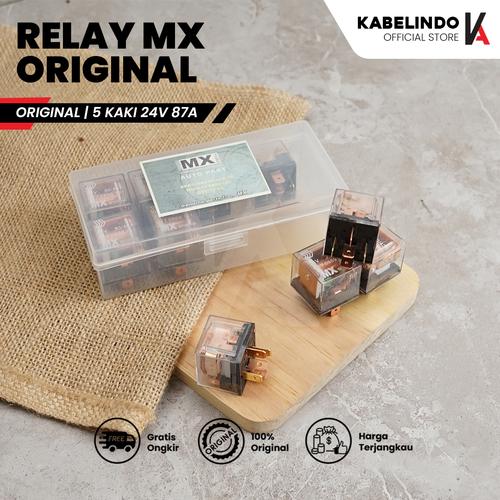 Jual Relay MX Transparan Kaki 5 Pin 87a Pemutus Arus 24V 30/40A ...
