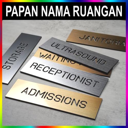 Promo Custom Sign Nama Ruangan | Sign Board Stainless Steel Mewah ...
