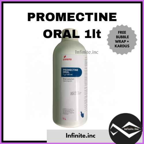 Jual PROMECTINE 1Liter Oral Obat Cacing Gudig Scabies Kepromec 1 Liter ...