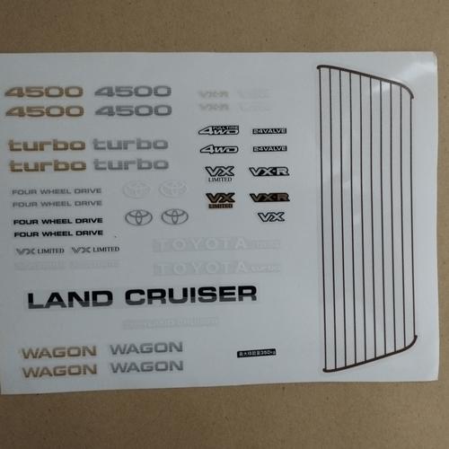 Jual Sticker Detailing RC 1:10 Toyota Land Cruiser LC80 - Jakarta Barat ...